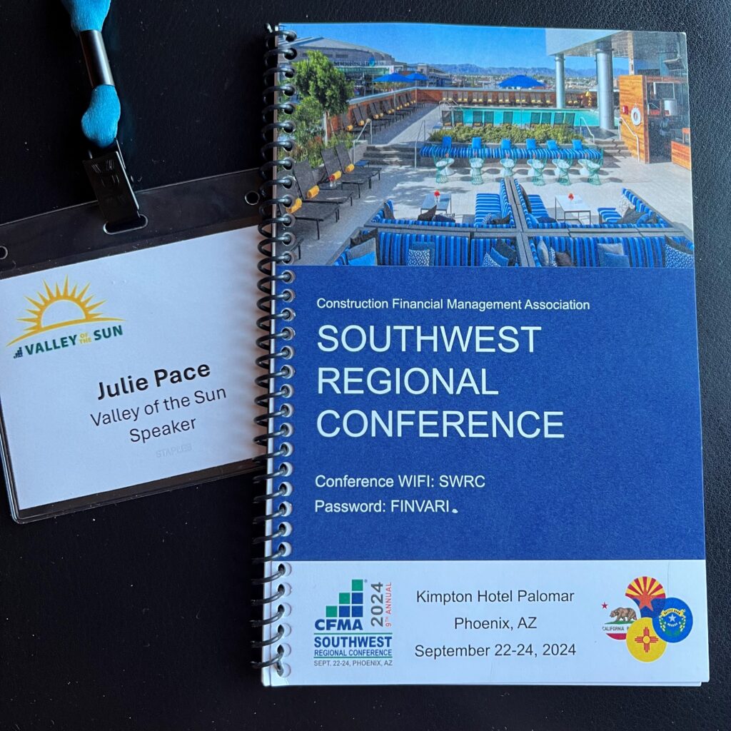 Julie Pace keynote speaker at 2024 CFMA Southwest Conference - PSGM Law